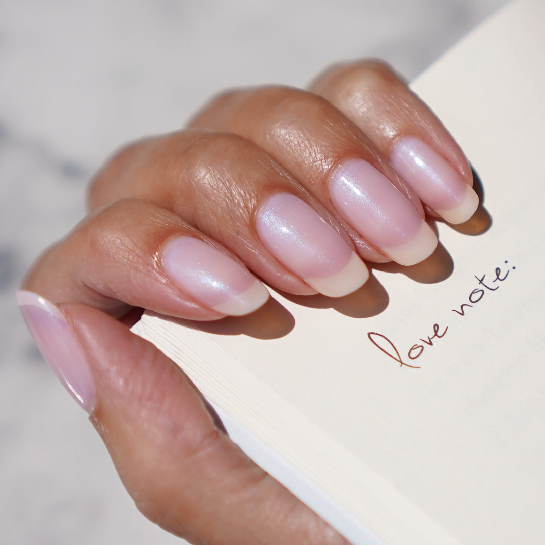 NEW Nail Illuminator Blush nail polish and treatment | Leighton Denny