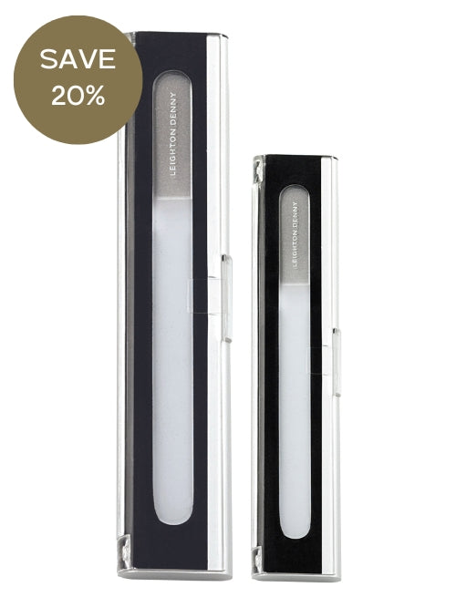 Small & Large Crystal Nail File Duo | Leighton Denny
